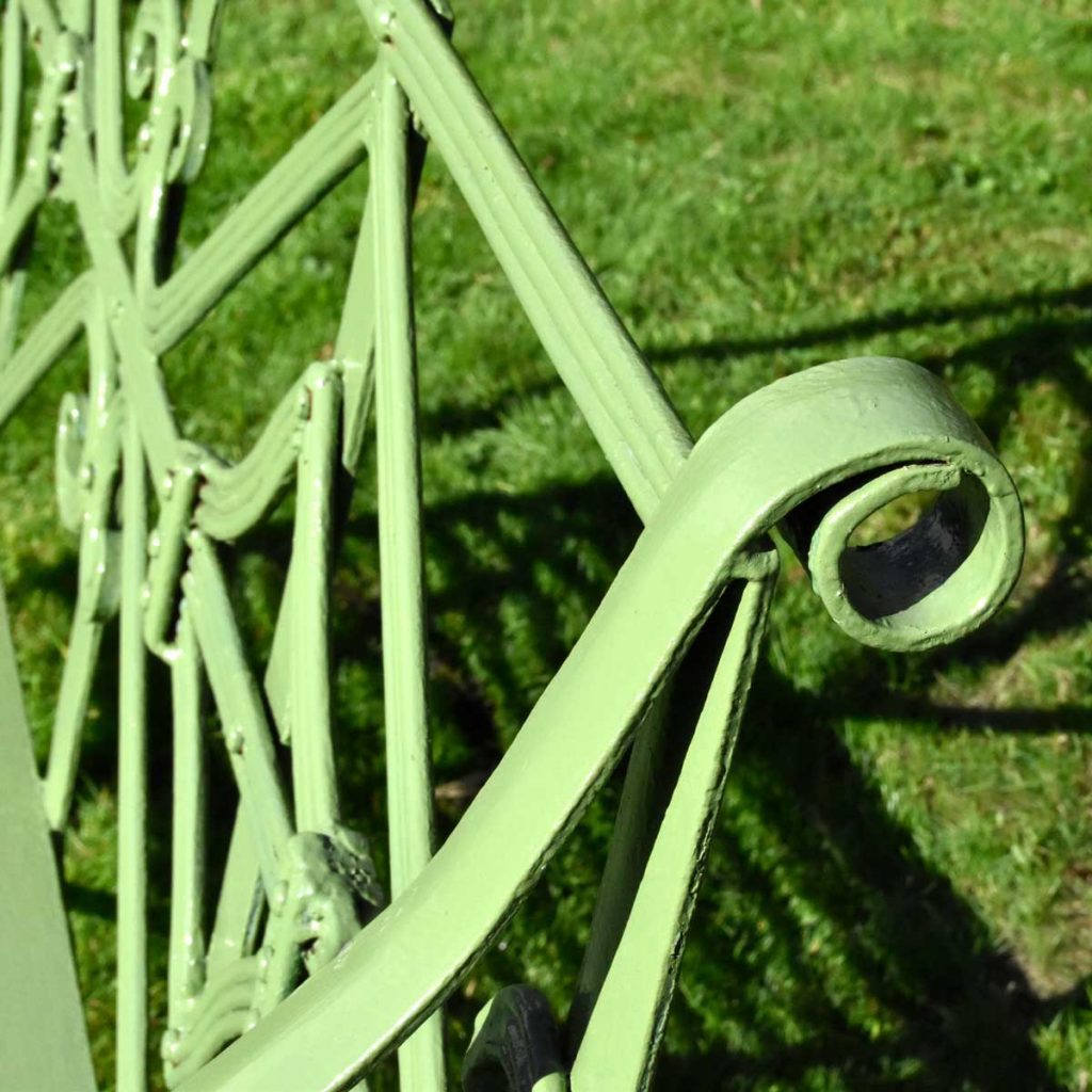 Regency Wrought Iron Garden Bench - 20th Century Classics